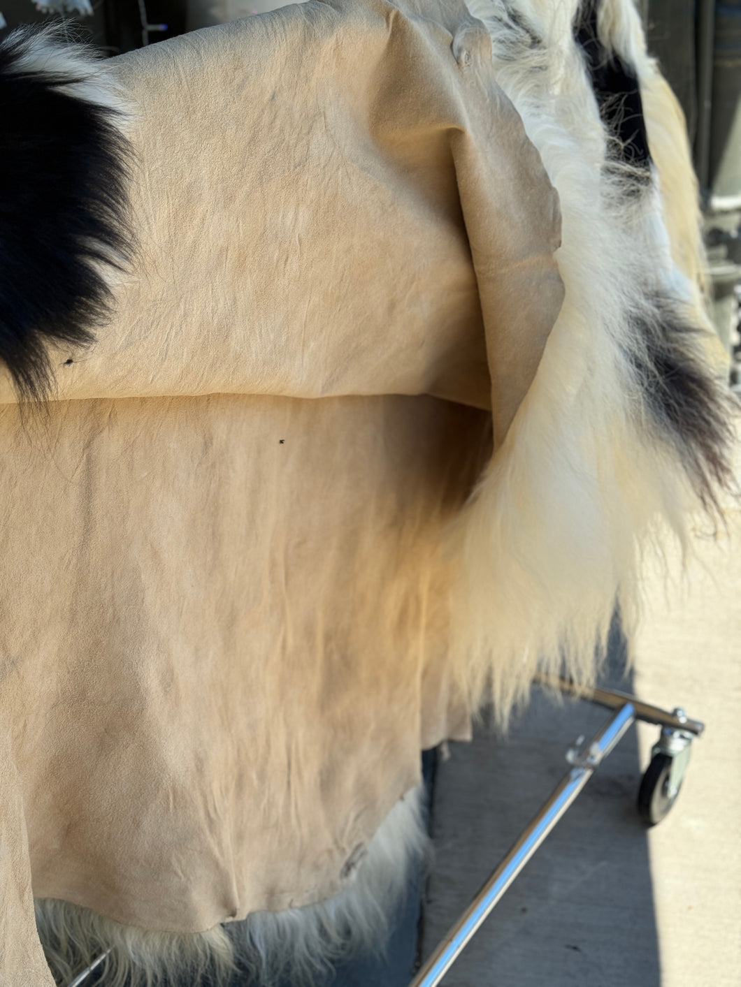 Hair on yak hide – Little Hawk Yarns, LLC