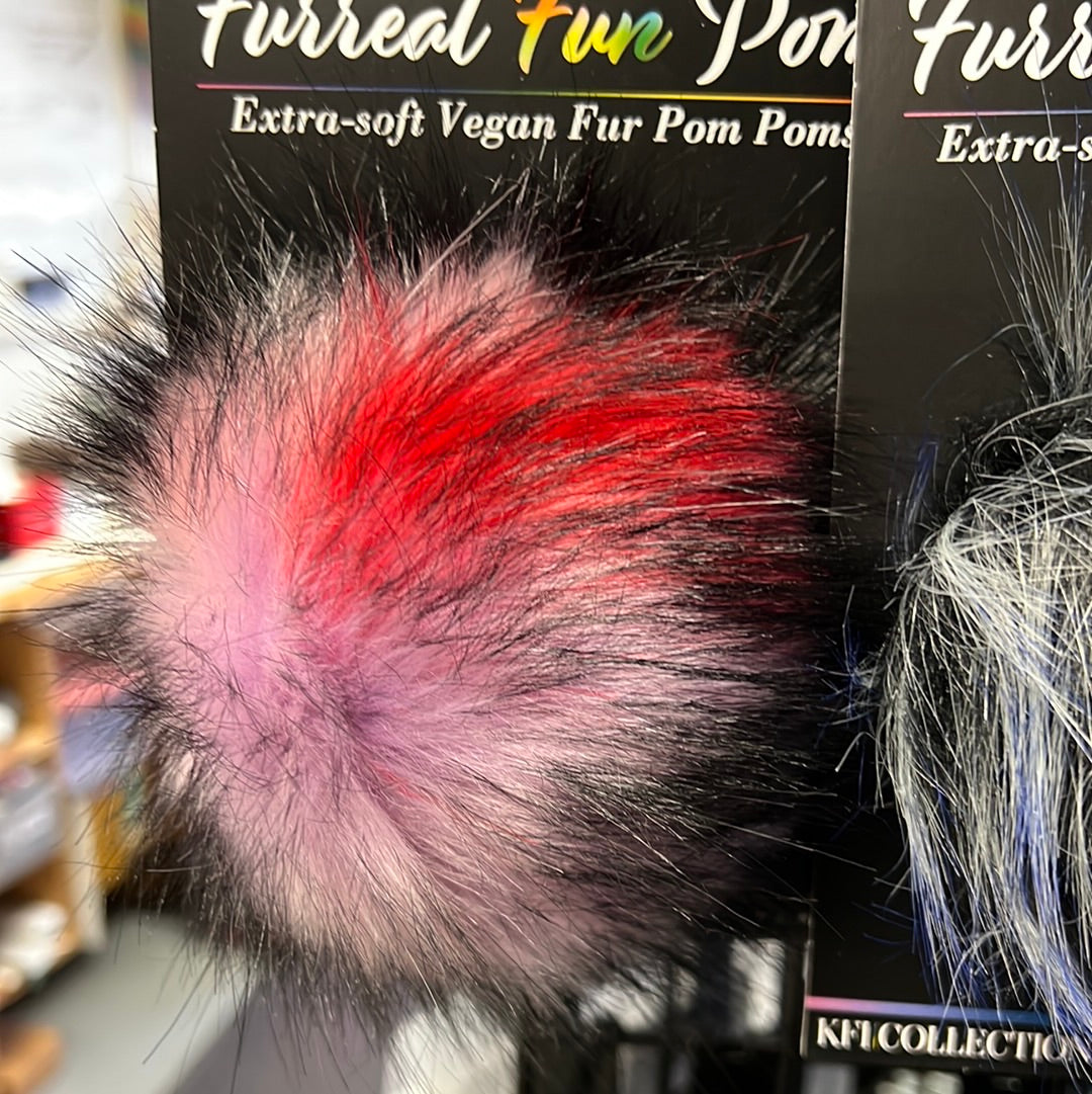 Furreal Pom Pom – Little Hawk Yarns, LLC