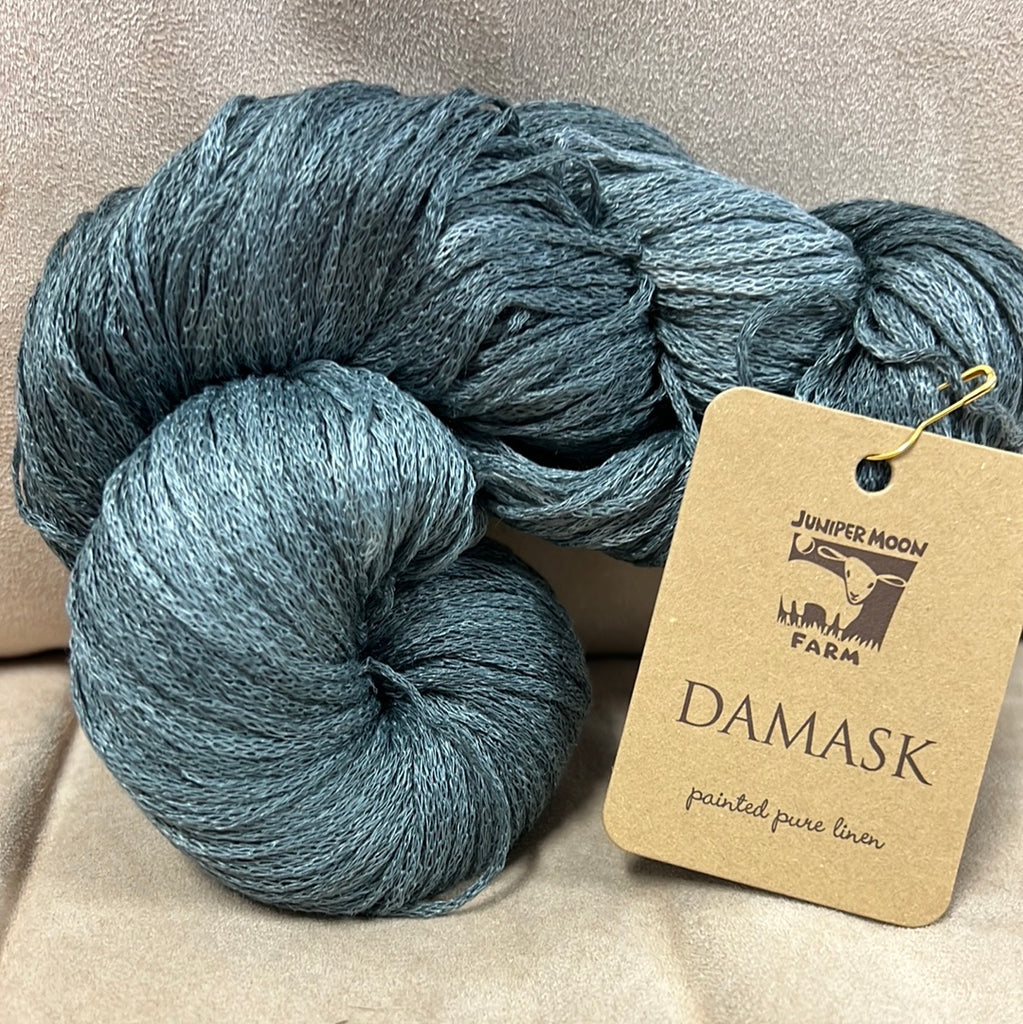 Damask 100% Linen – Little Hawk Yarns